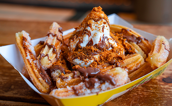 Locos Churros Churros With Chocolate Picture Of El Toro Loco,